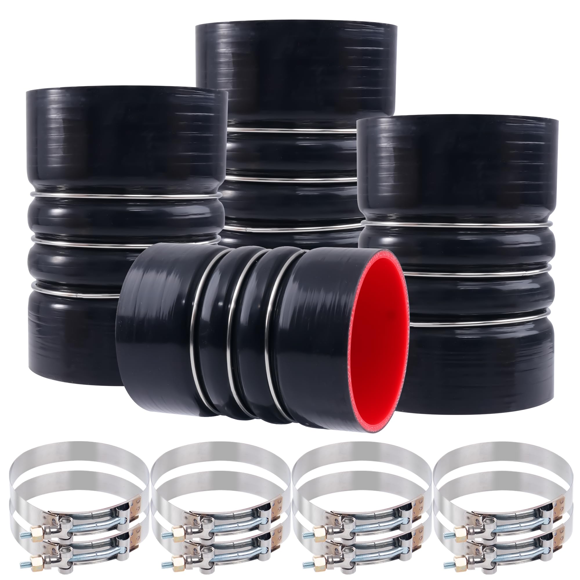 Snapklik.com : Ailbiuko 4 PCS Silicone Charge Air Cooler Hump Hose Boot ...