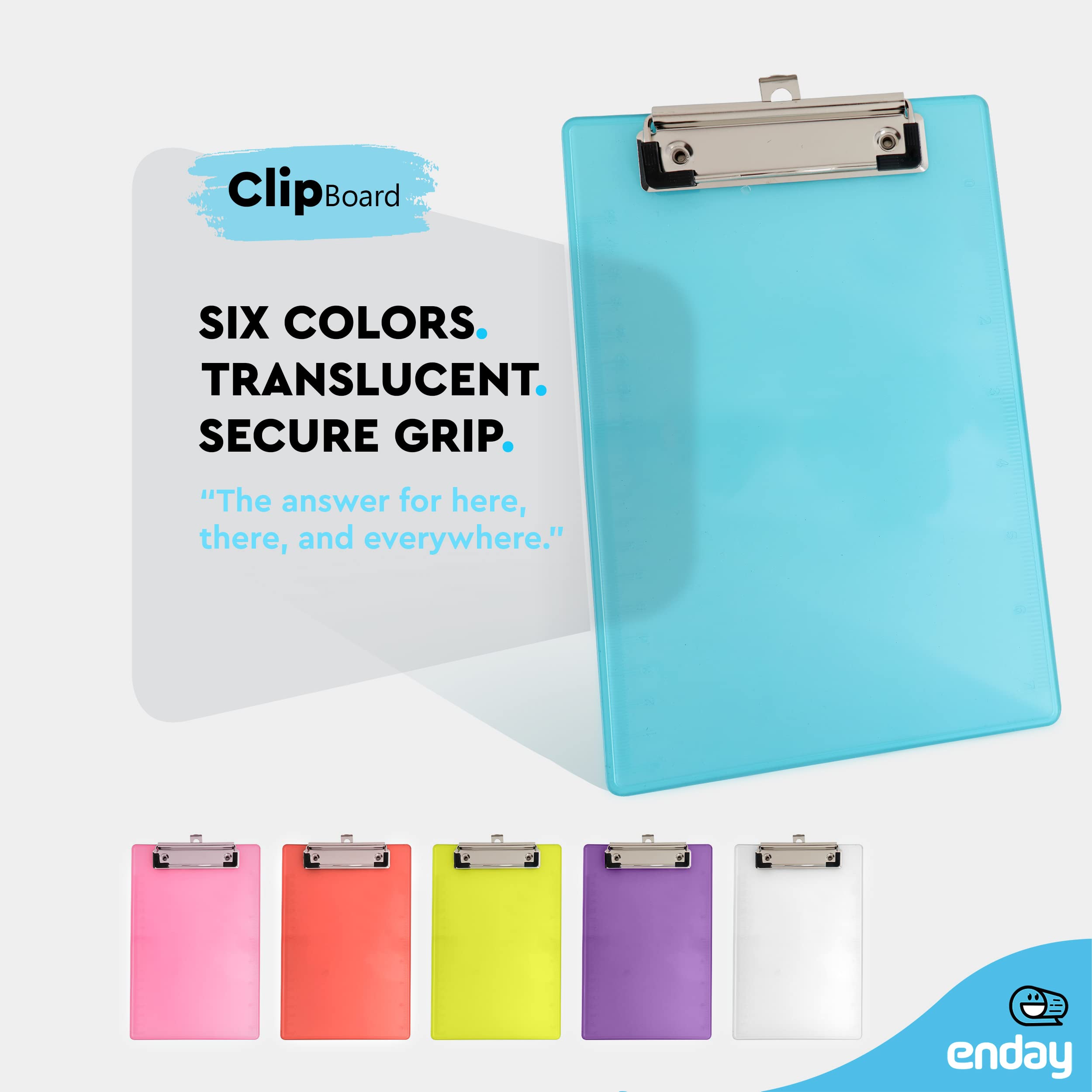 Snapklik.com : Mini Clipboard Memo Size Plastic Clipboard Blue, Mini ...