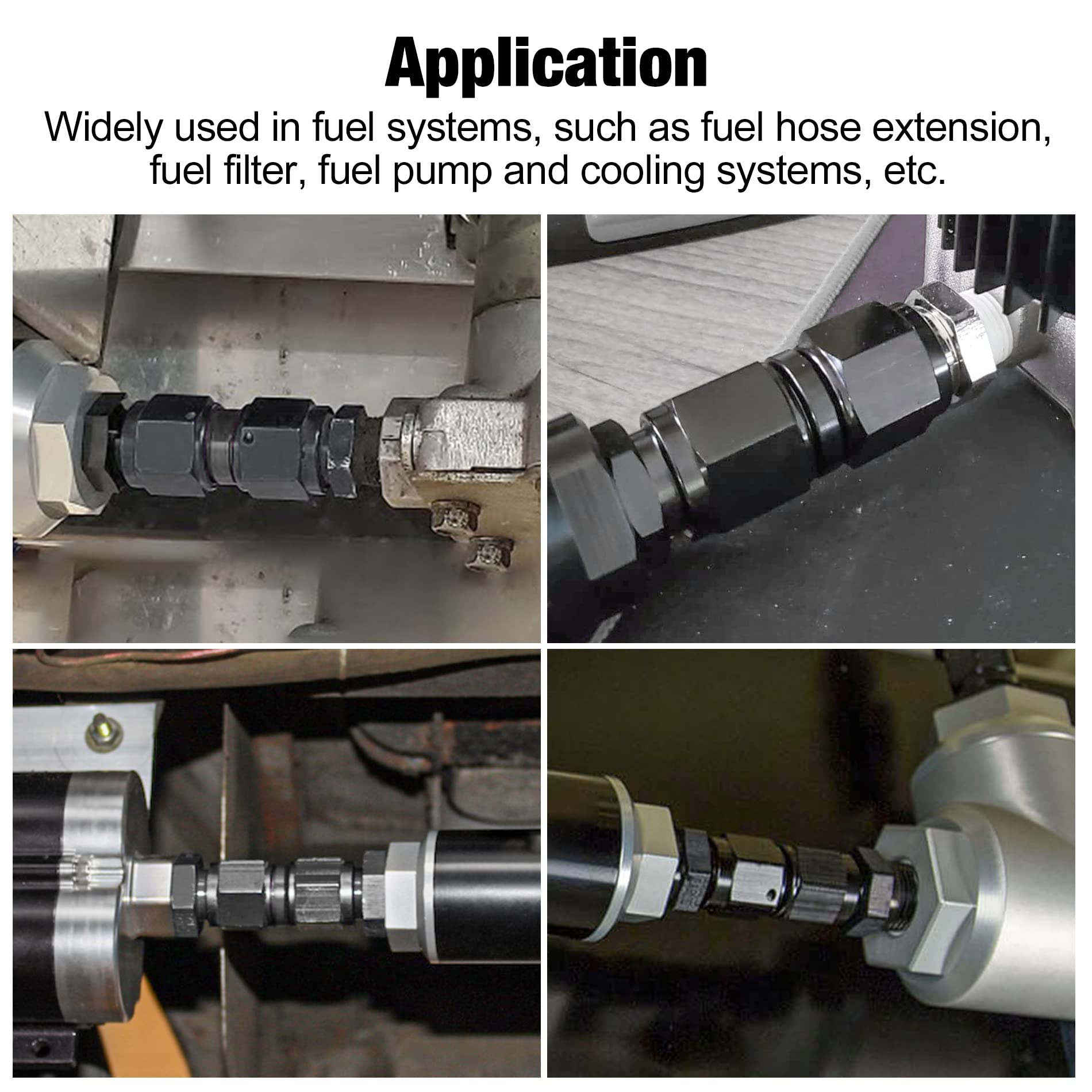 Snapklik.com : 3AN Female To 3AN Female Straight Swivel Coupler Union ...