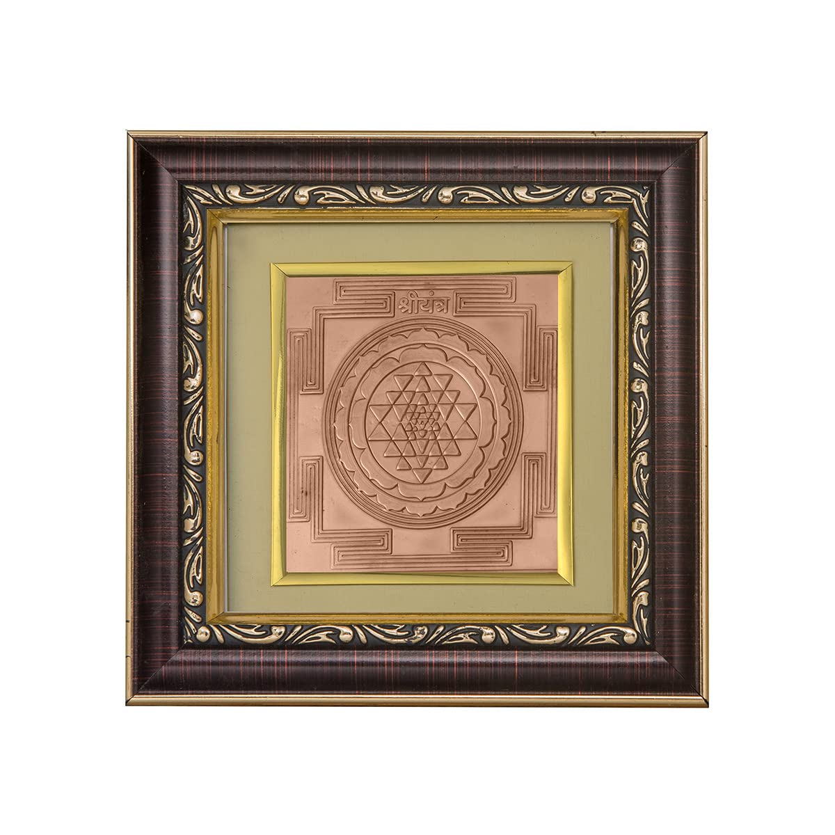 Shri Yantra Copper Photo Frame Copper Photoframe Of Shri Yantra ...
