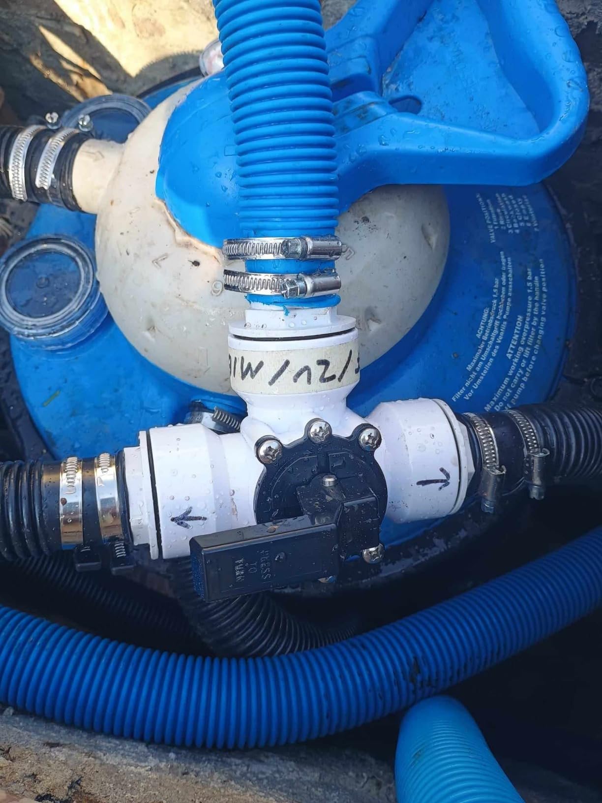 Steinbach Bypass-Set mit 3-Wege-Ventil, Anschluss Ø 32/38 mm, 060045 ...