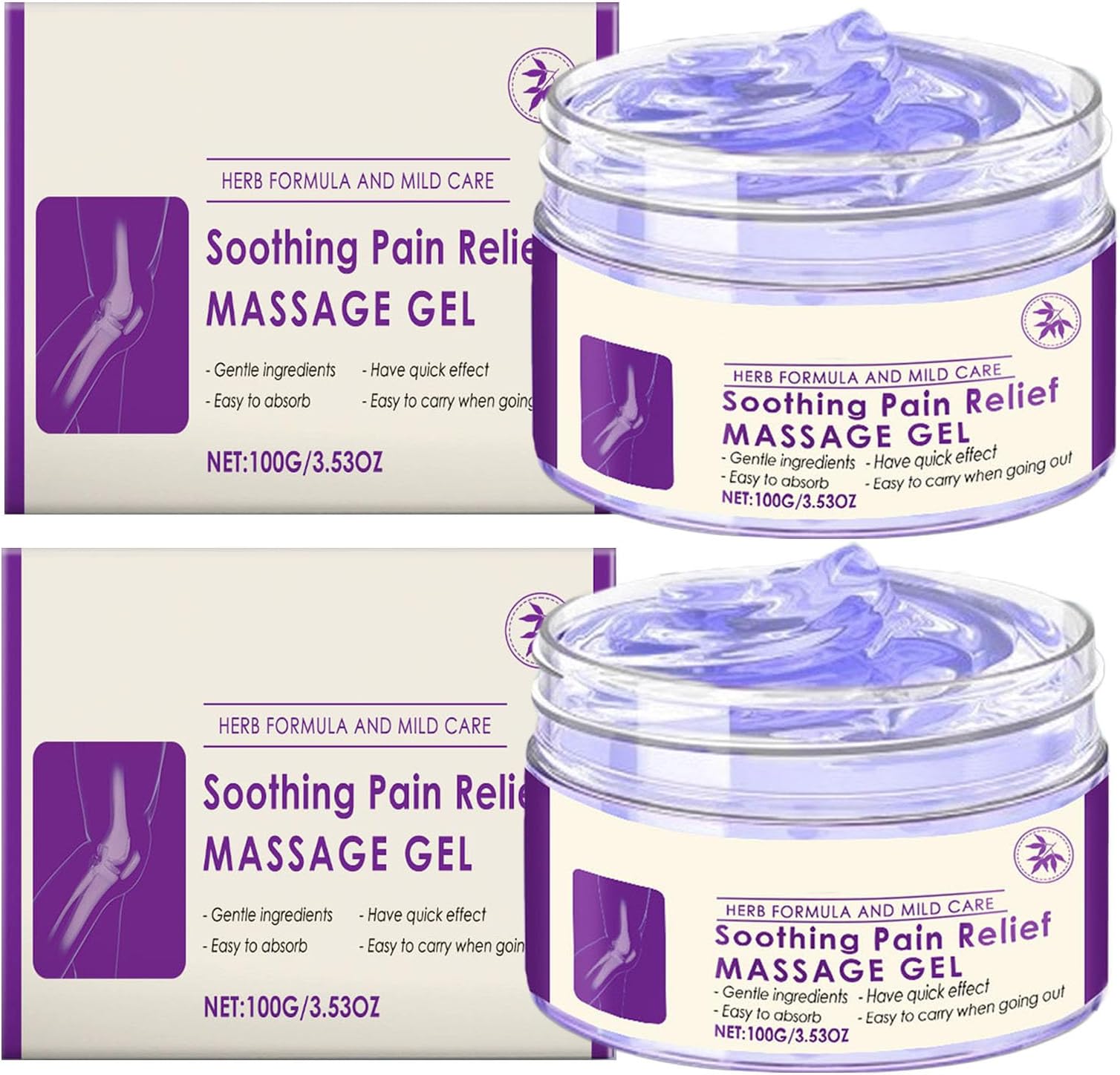 Amazon.com: Kresin Joint Gel Purple Gel, Soothing Massage Cream - Rapid ...