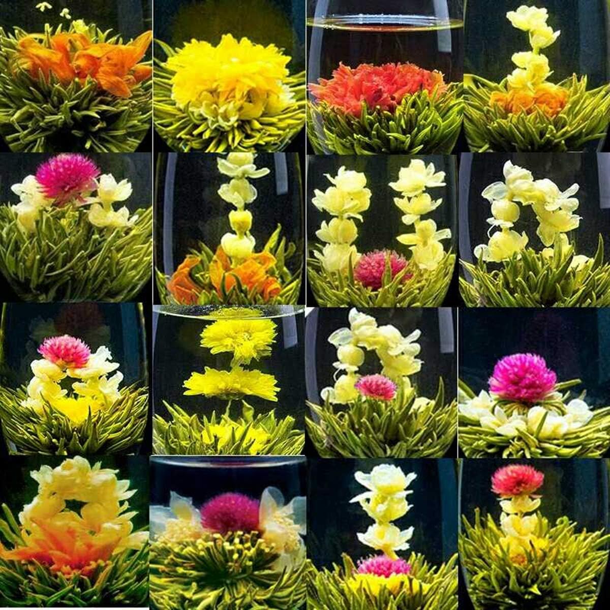 16 Kinds of Handmade Blooming Flower Tea Herbal Tea Great Fragrant ...