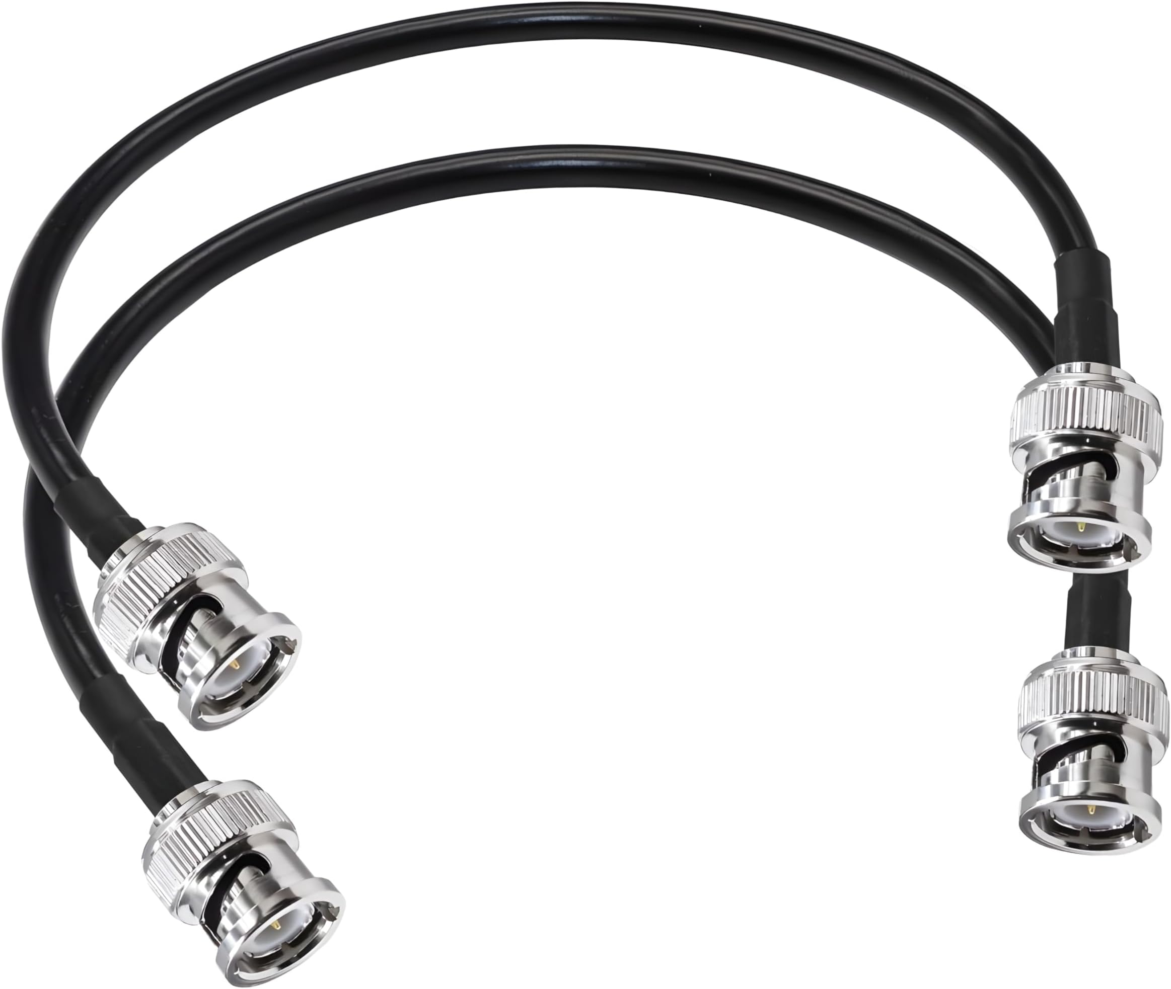 XIKKART 2Pack BNC Coax Cable BNC Coaxial Cable RG58 Low Loss 50 ohm BNC Male to BNC Male ...