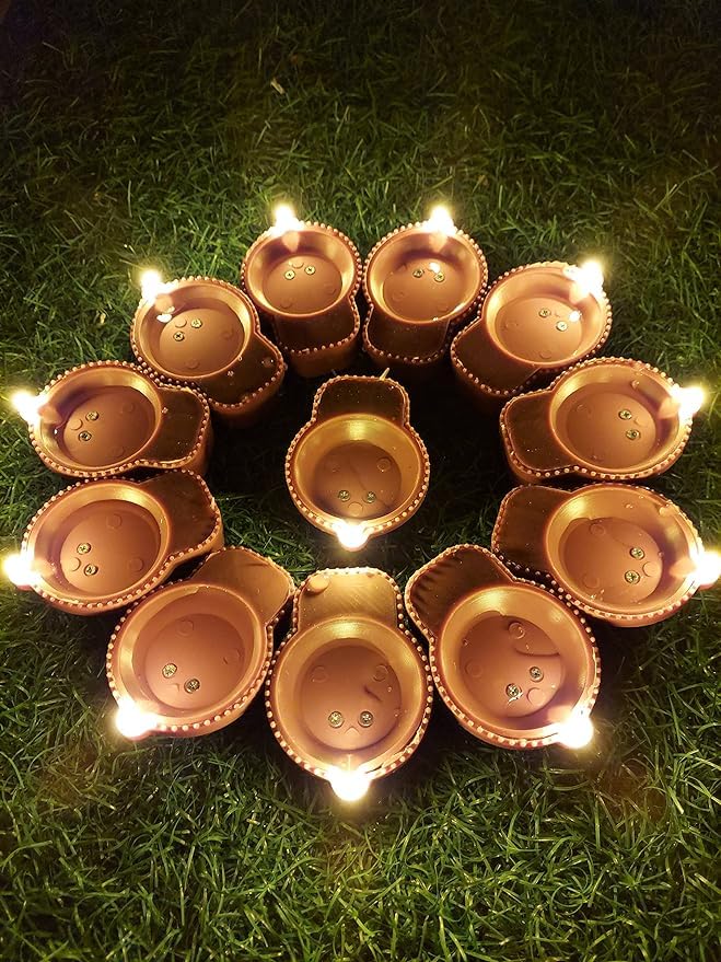 Buy Ezoore Water Sensor Diyas for Diwali | Water Diyas for Diwali ...