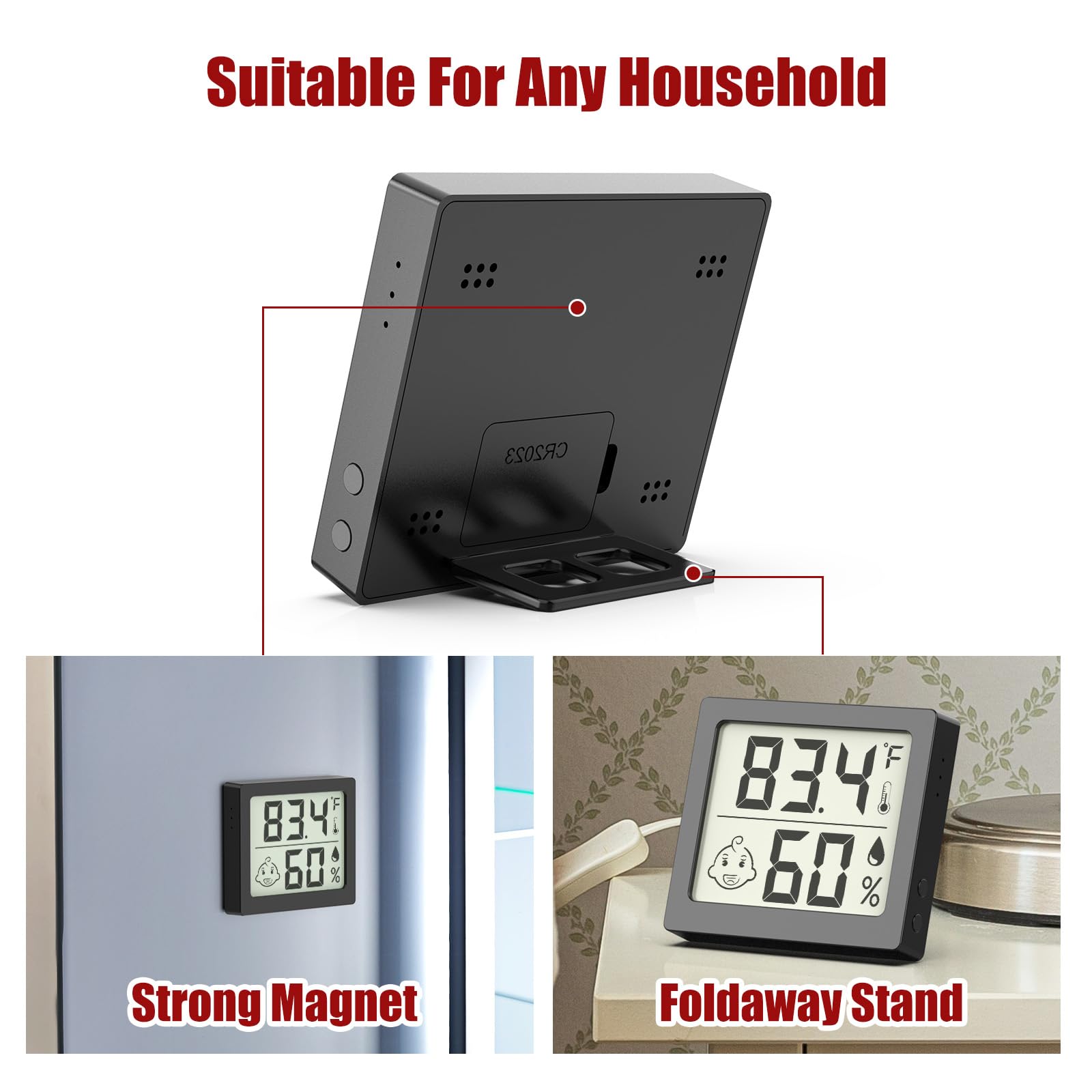 Snapklik.com : Digital Thermometer Indoor Hygrometer Room Thermometers ...