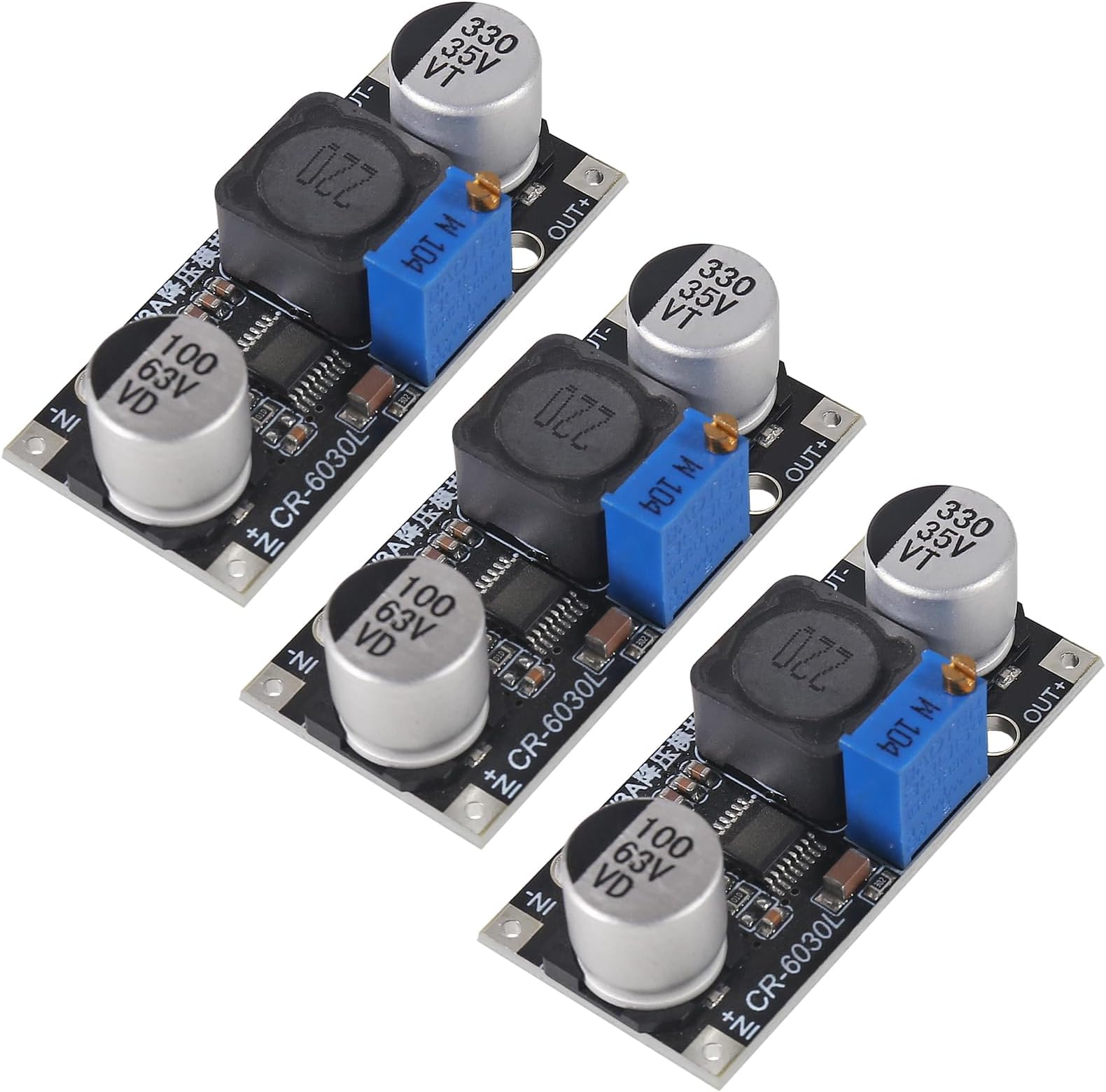 Amazon.com: AITRIP 3PCS DC-DC Step Down Power Supply Module 60V 3A to 3 ...