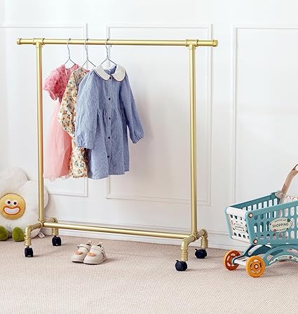 Amazon.com: Kids Clothing Racks,Child Dress up Racks with Hooks, Metal ...
