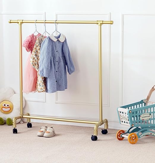 Amazon.com: Kids Clothing Racks,Child Dress up Racks with Hooks, Metal ...