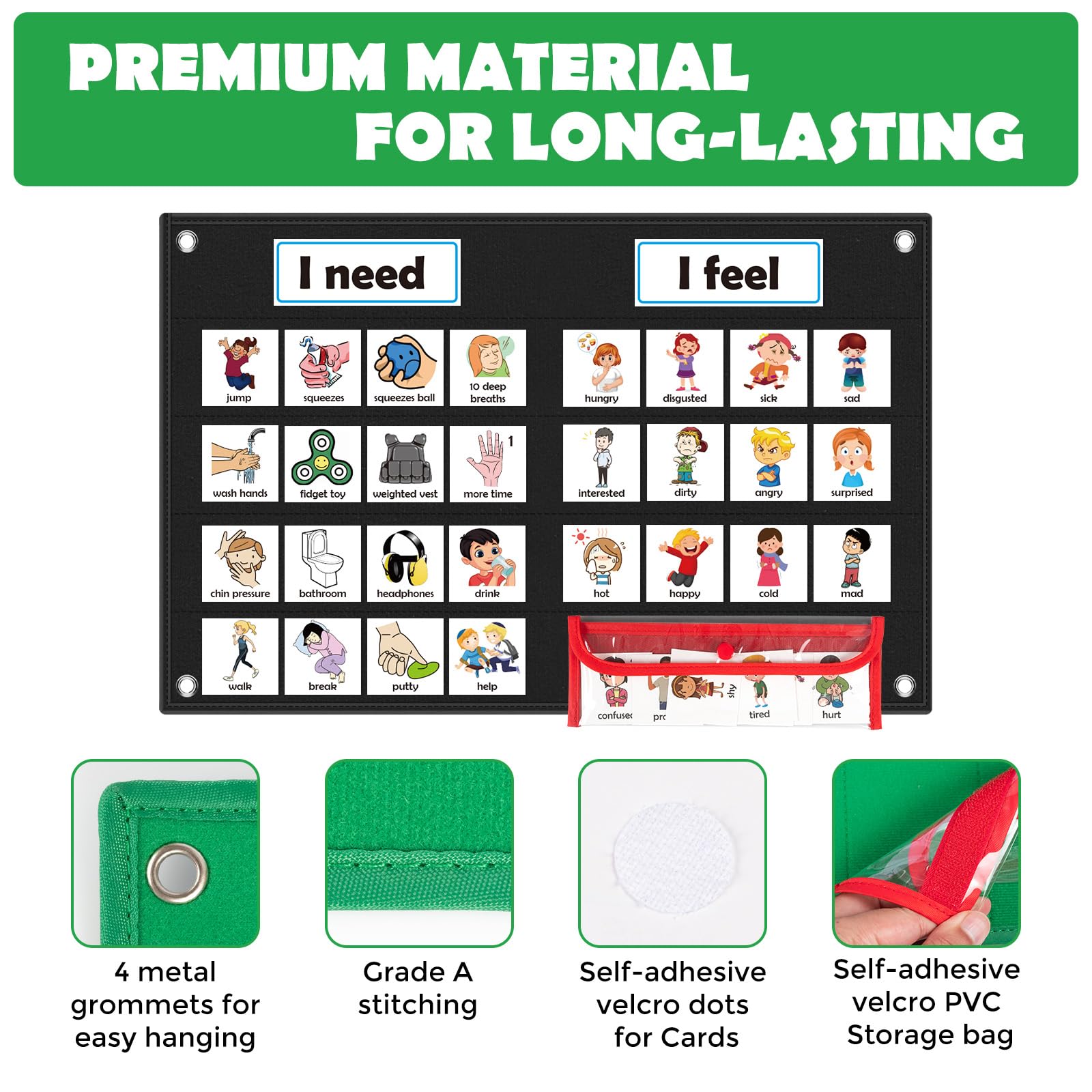 Snapklik.com : Feelings Chart For Preschool Teacher Supplies, Social ...