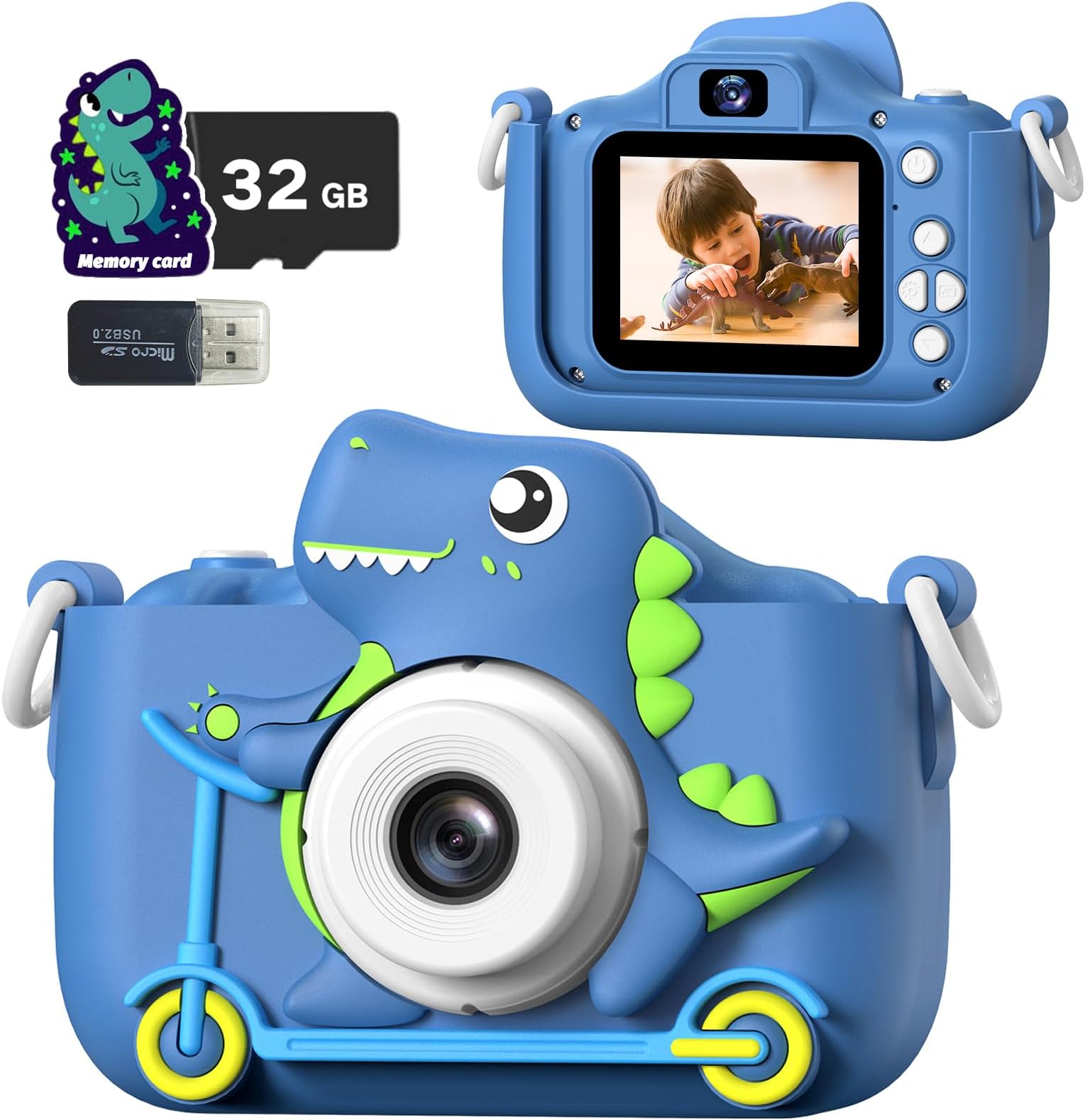 Amazon.com: KOKODI Kids Camera Toy Digital Camera for Kids, Dinosaurs ...