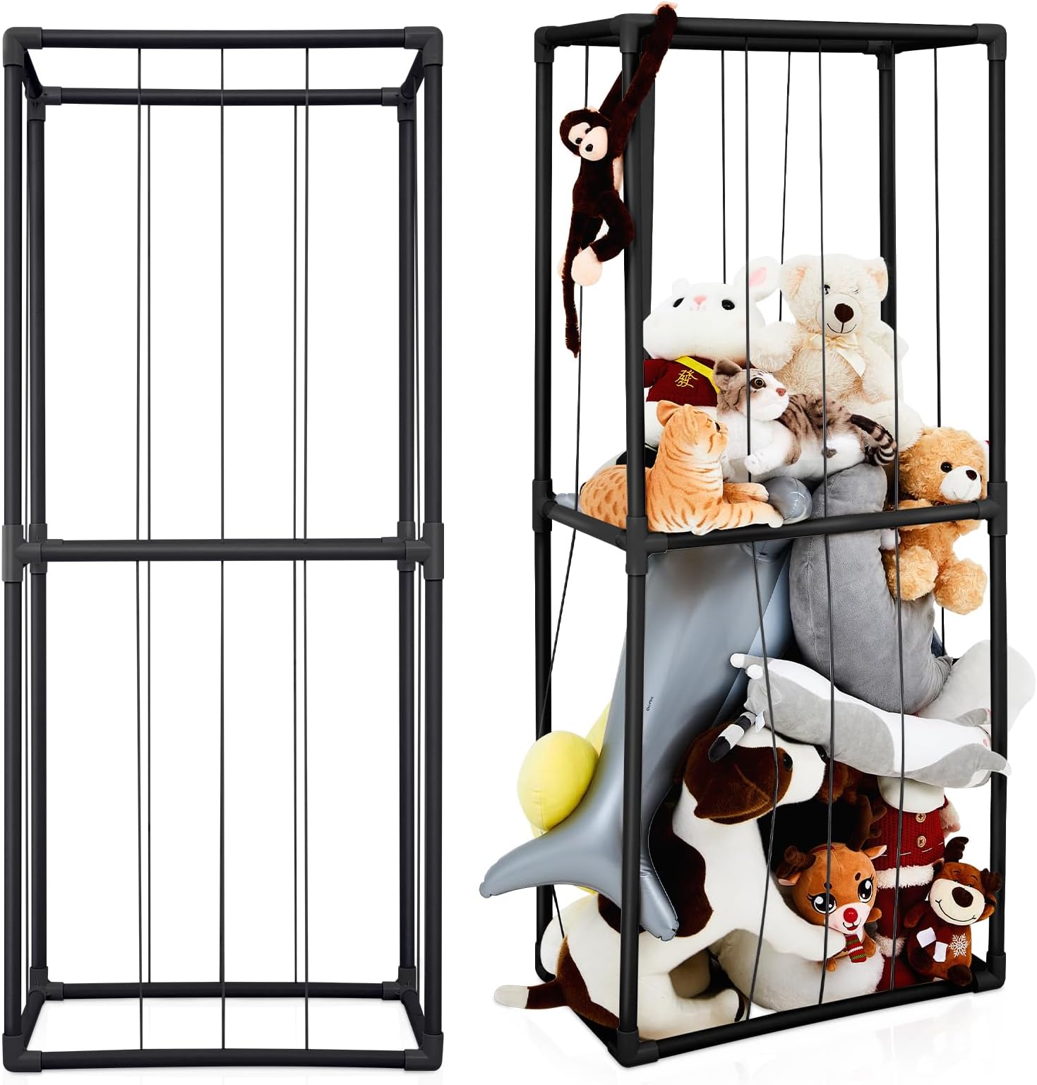 Amazon.com: Stuffed Animal Storage Standing Storage Organizer Display ...