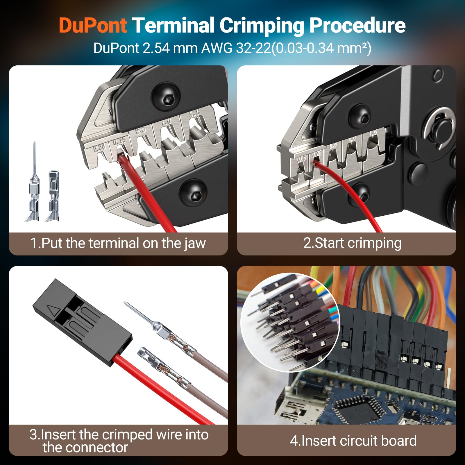 Snapklik.com : Preciva Crimping Tool Connector Kit - AWG28-16/0.08-1 ...