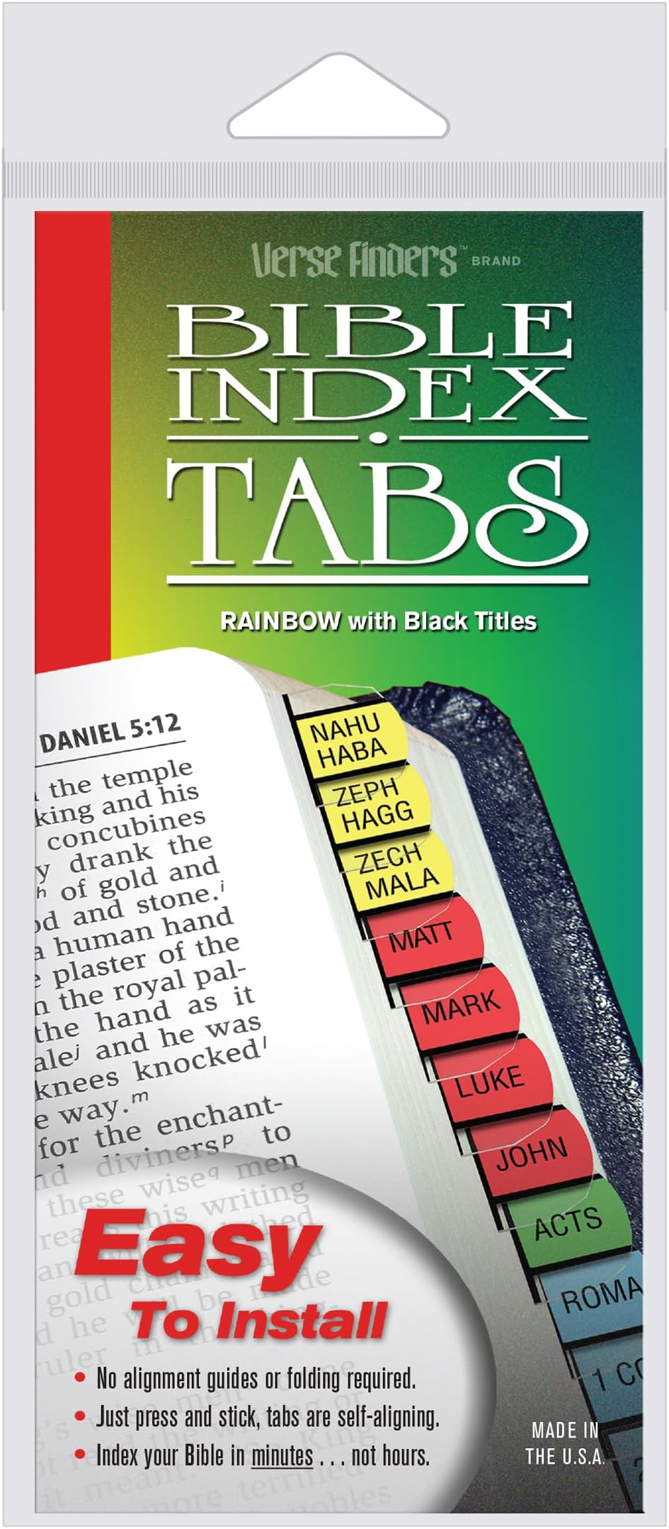 Amazon.com : G.T. Luscombe Company, Inc. Rainbow Verse Finder Bible ...