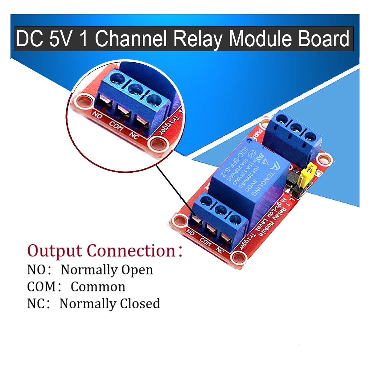 Snapklik.com : DaFuRui 5v Relay Module8Pack 1 Channel Relay Module 5v ...