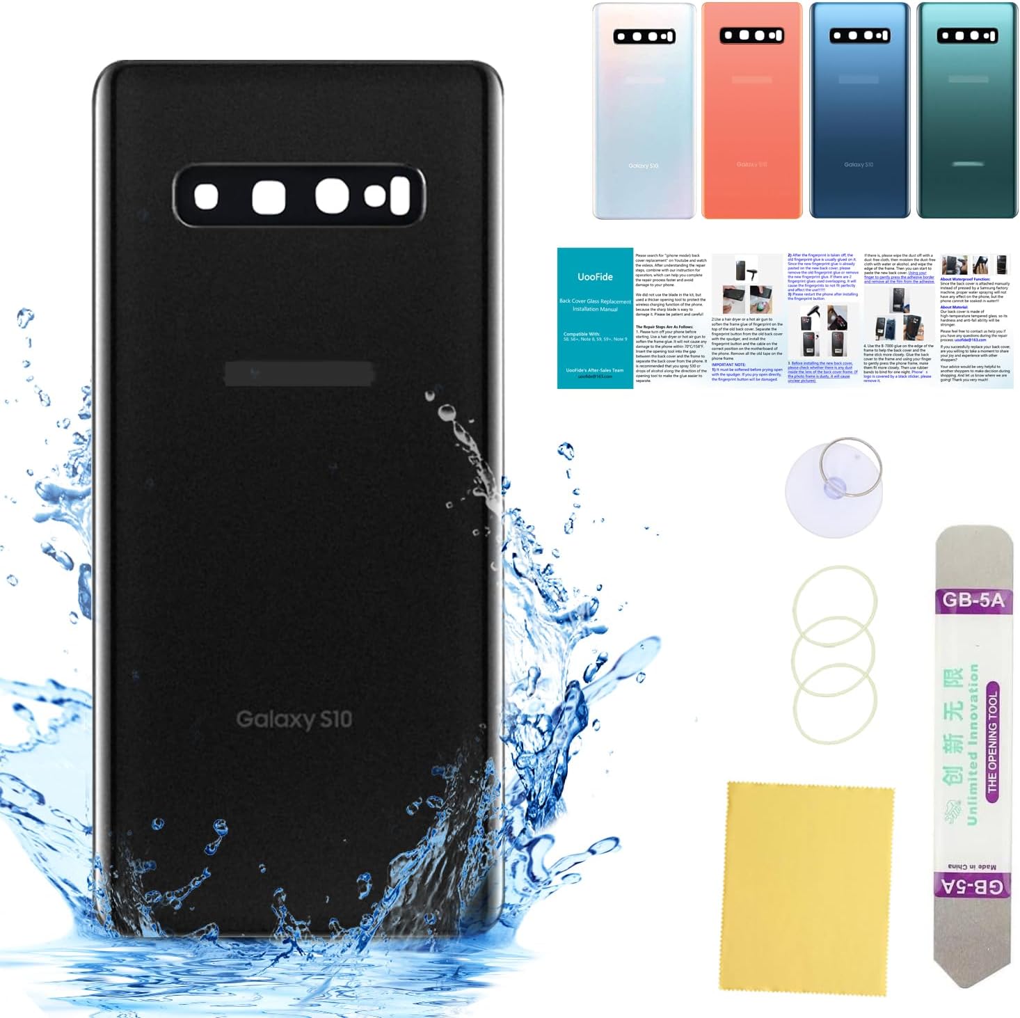 Amazon.com: Perzework Rear Back Glass Replacement for Samsung Galaxy ...