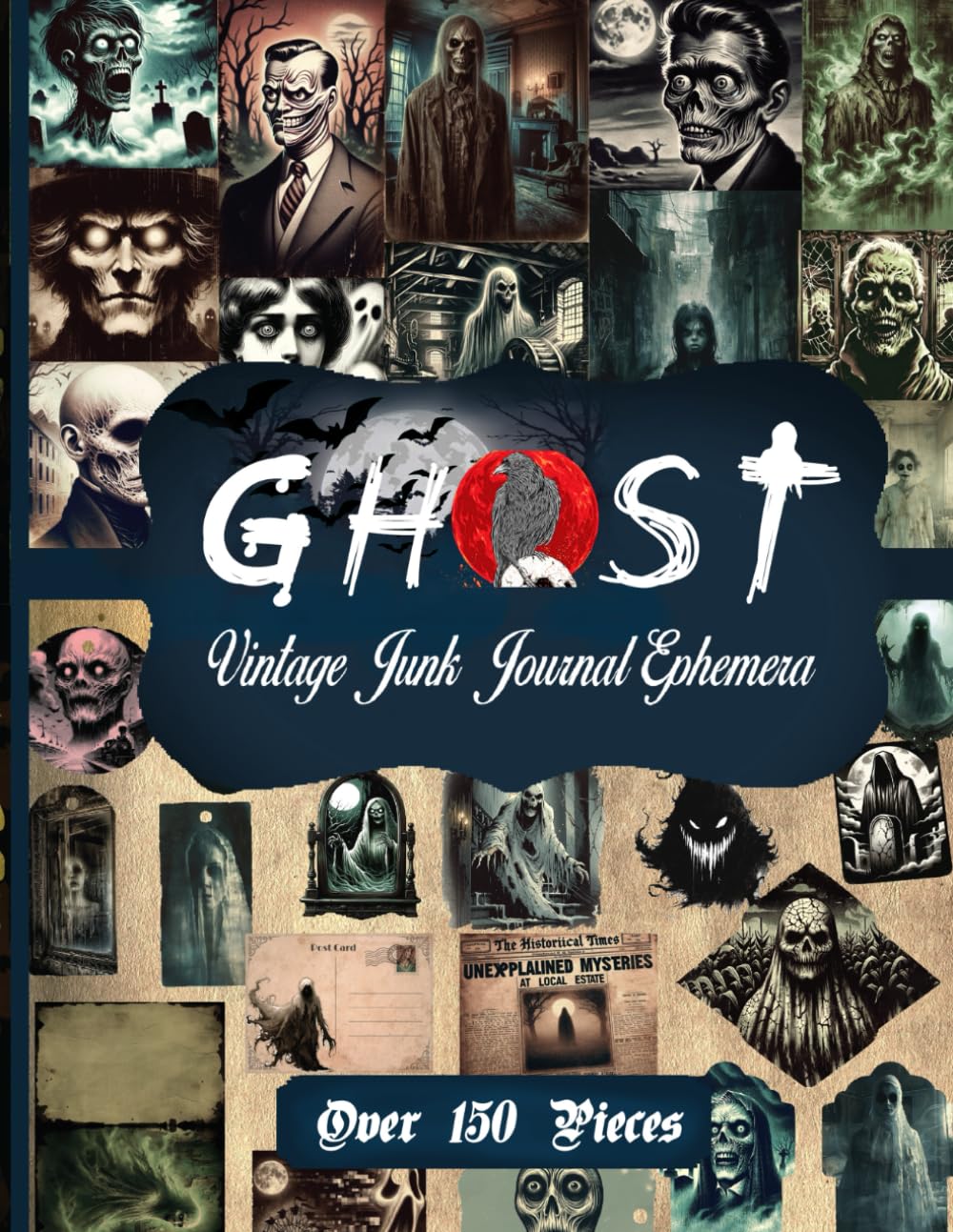 Amazon.com: Ghost Vintage Junk Journal Ephemera: Over 160 Pieces Of ...