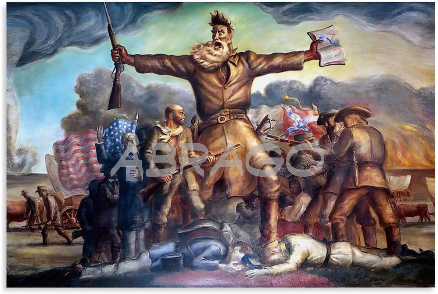 Amazon.com: ABRAGO American Abolitionist John Brown Vintage Oil ...