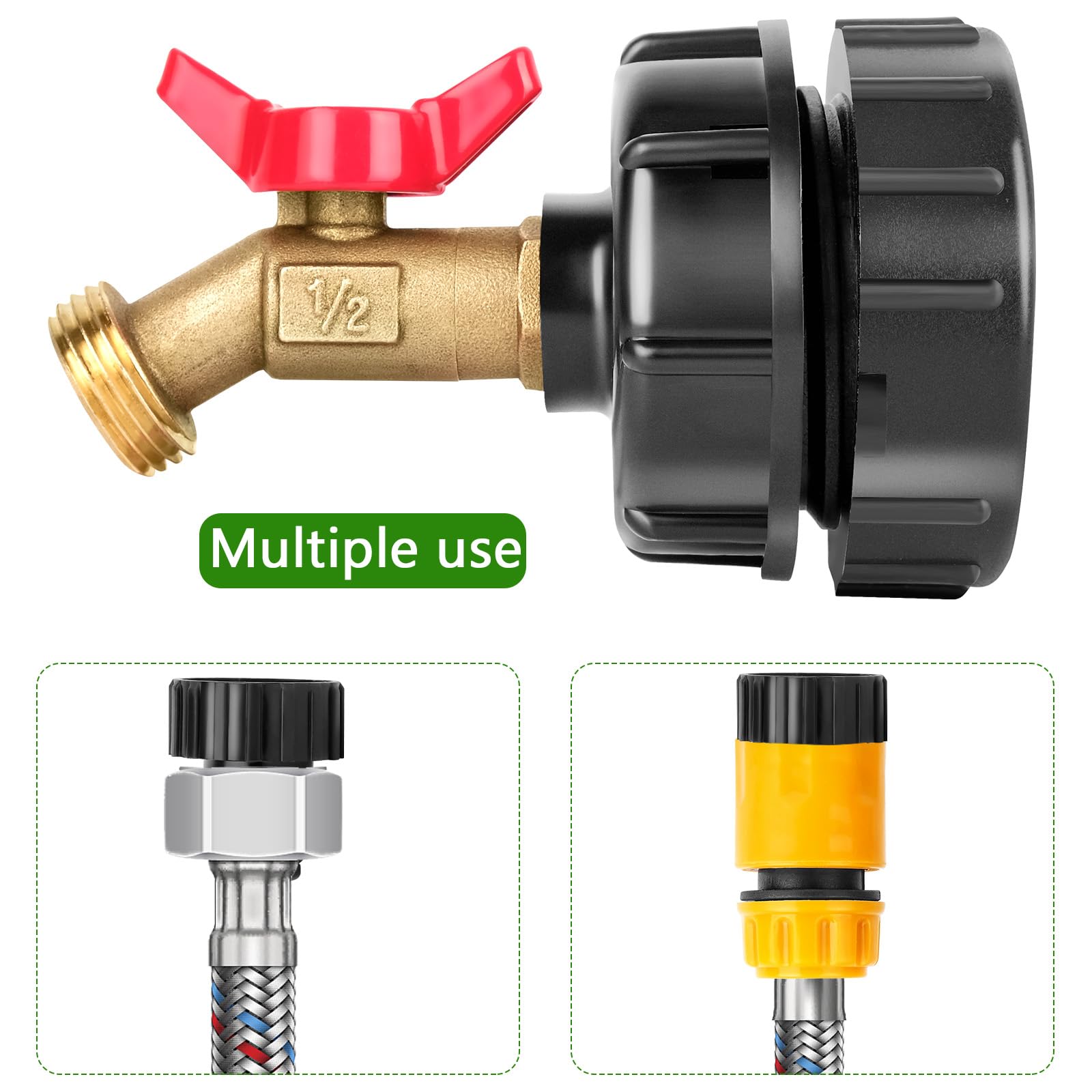 Snapklik.com : IBC Tote Adapter - 275-330 Gallon Tote To Garden Hose ...