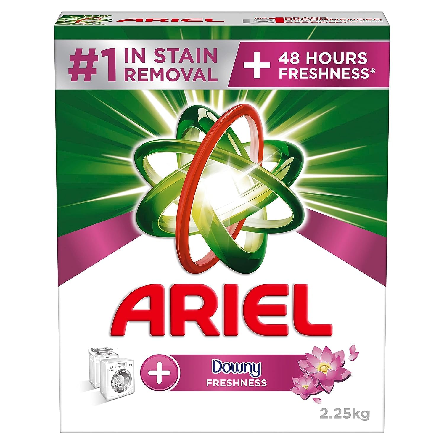 Ariel Automatic Downy Fresh Laundry Detergent Powder, 2.25Kg: Buy ...