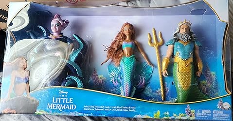 Amazon.com: Mattel Disney The Little Mermaid Ariel Sisters Doll Set ...