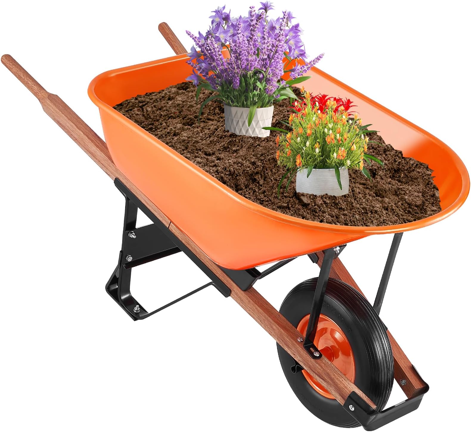 Amazon.com : Union Tools 4-Cubic Foot Steel Wheelbarrow - S4U30 : Patio ...