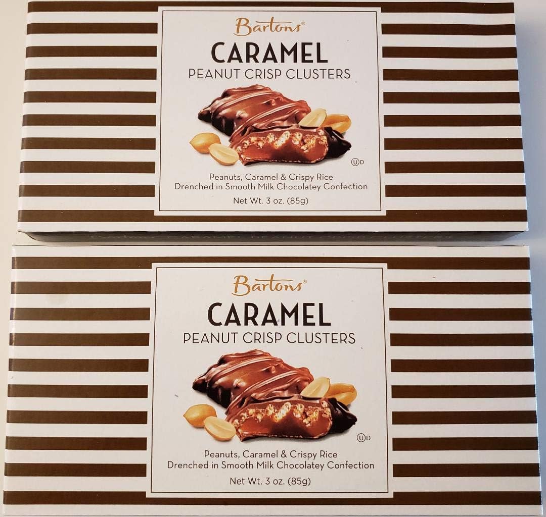 Amazon.com : Bartons Caramel peanut crisp clusters (2) boxes : Grocery ...