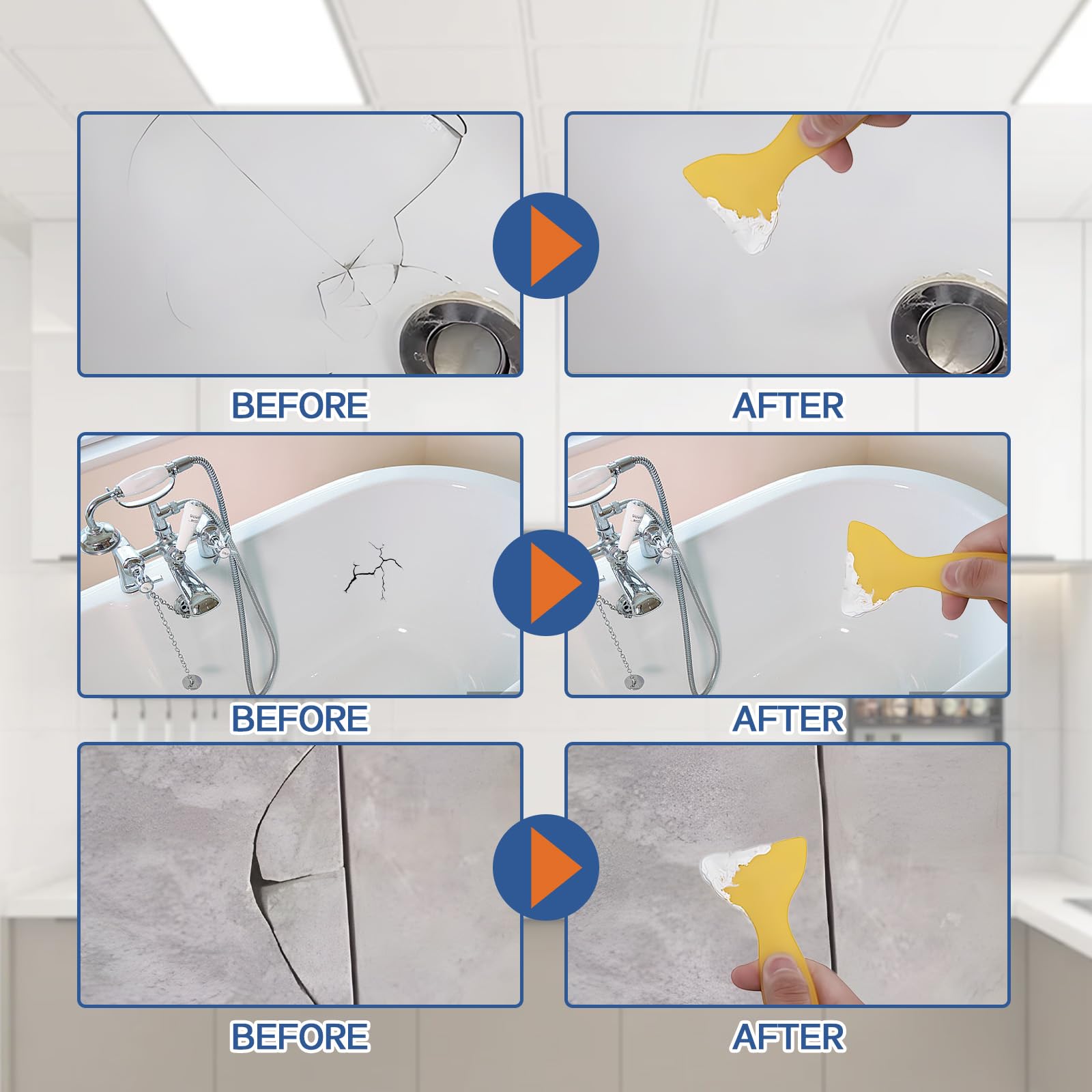 Snapklik.com : Porcelain Repair Kit, White Tile Repair Kits, Bathtub ...