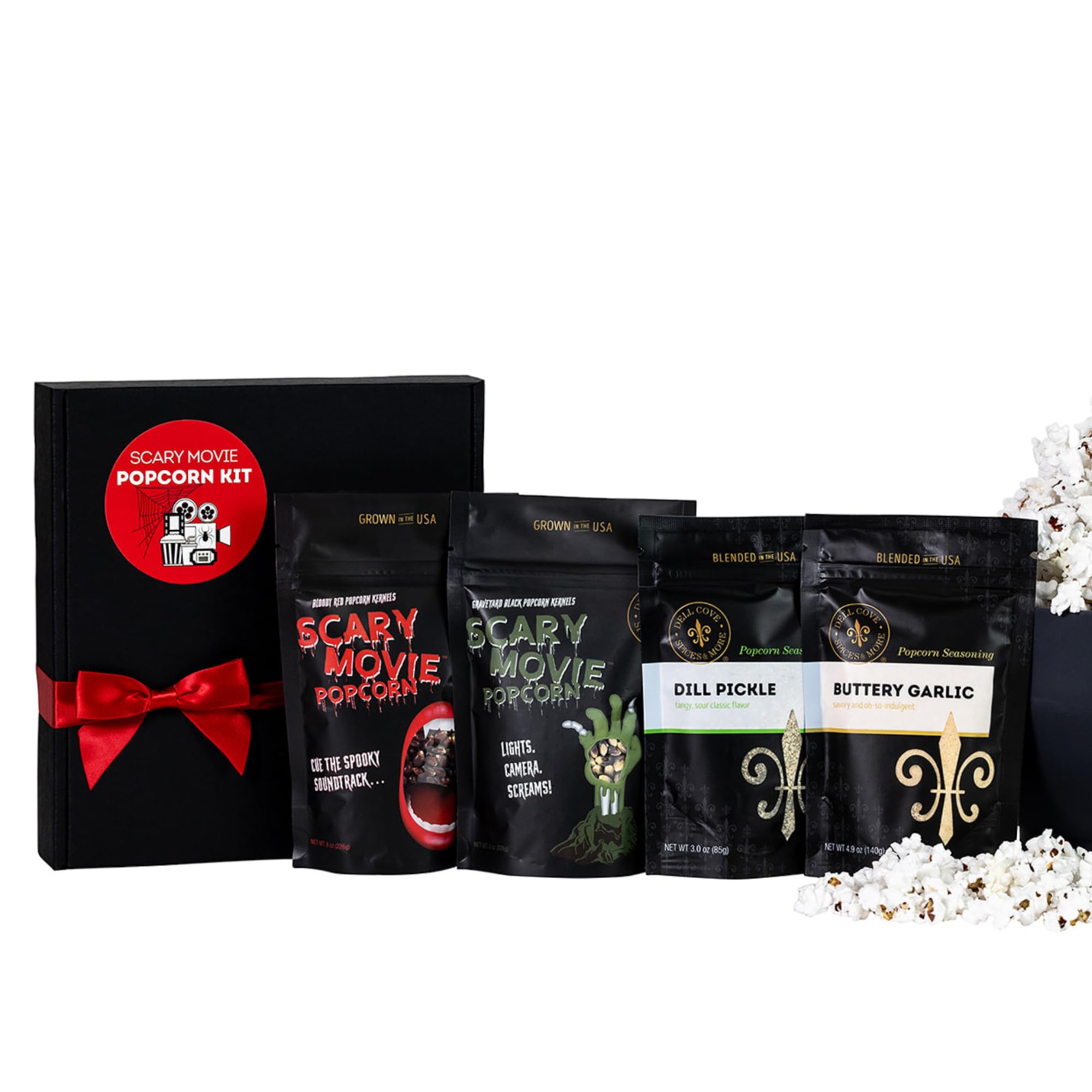 Amazon.com: Deluxe Scary Movie Popcorn Kit - Custom Popcorn ...