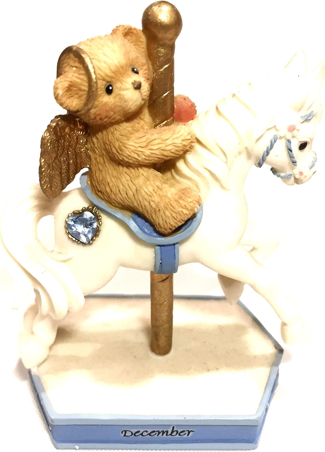 Amazon.com: Cherished Teddies "December Carousel Teddy" : Home & Kitchen