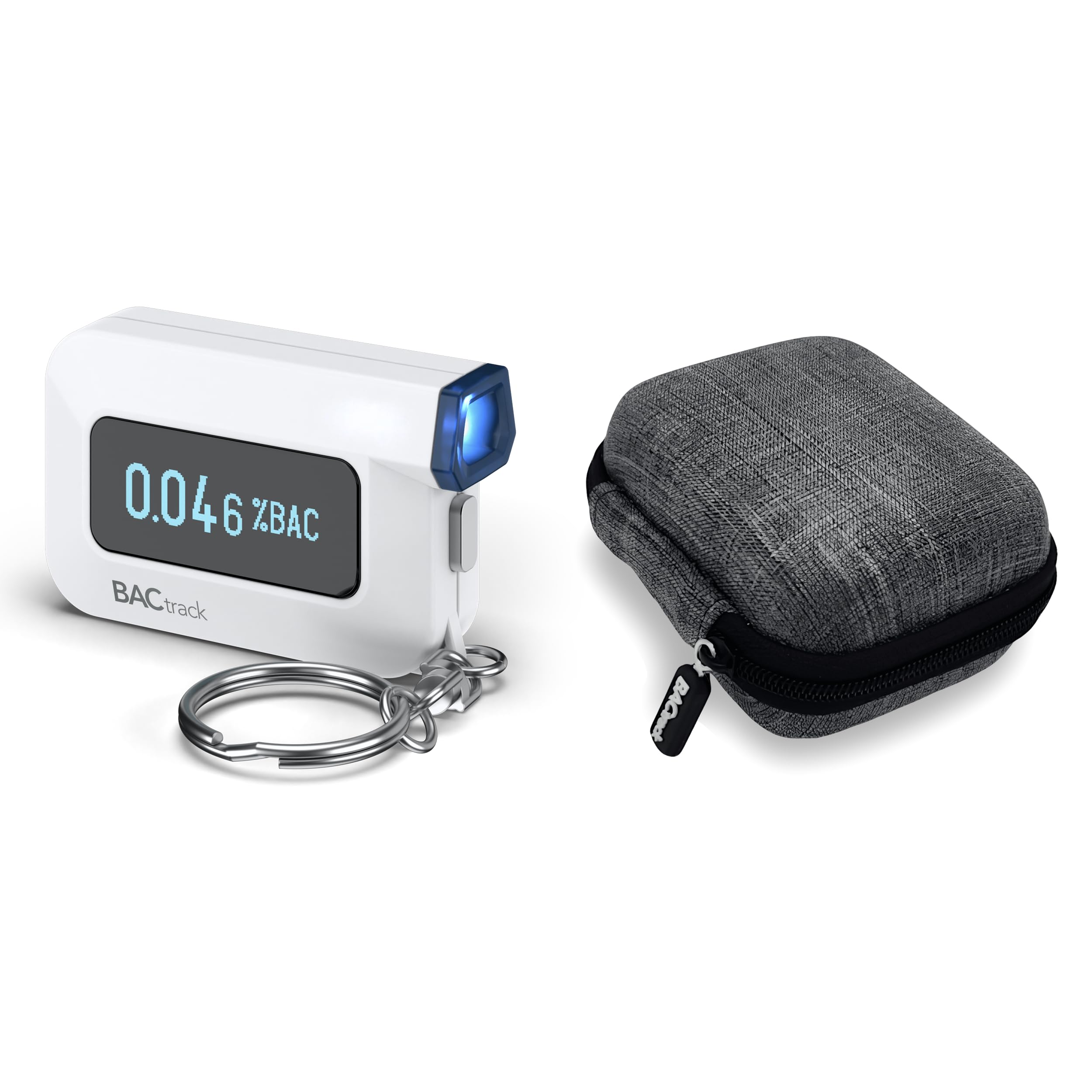 Amazon.com: BACtrack C6 Keychain Breathalyzer and Carrying Case Bundle ...