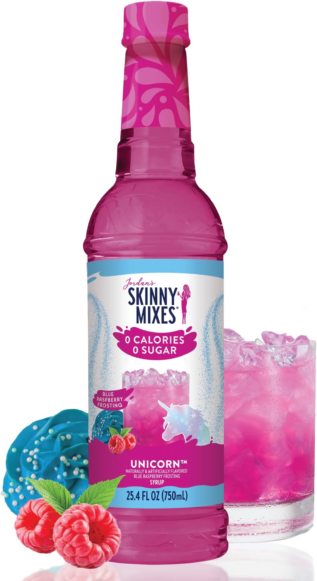 Amazon.com: Jordan's Skinny Mixes Sugar Free Syrup, Unicorn Flavor ...