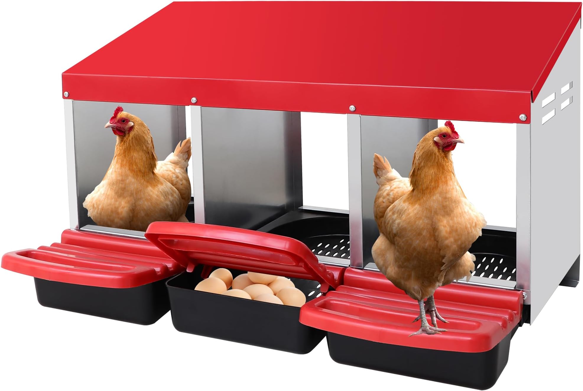 Amazon.com: KERTY Nesting Boxes for Chicken Coop with 4 Compartment ...