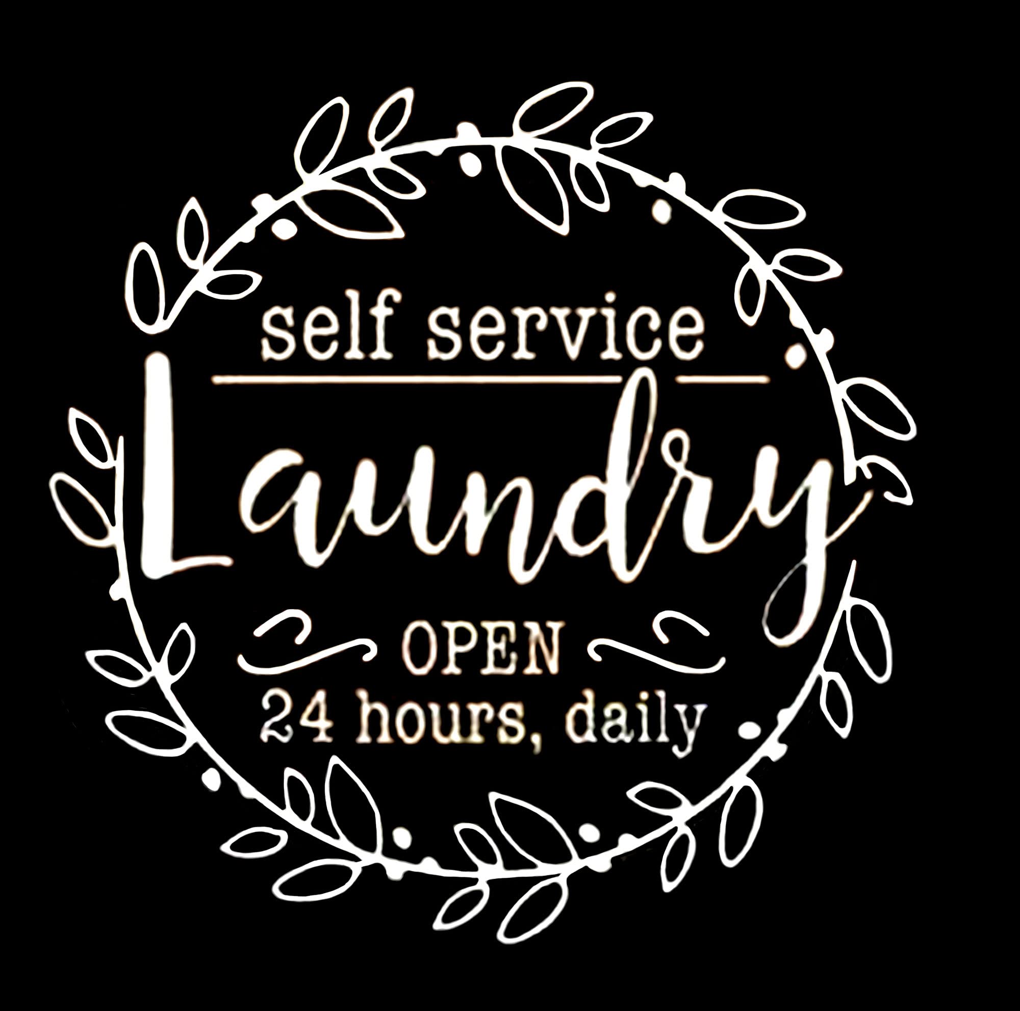 Amazon.com: Laundry Room Decor Sticker for Washer & Dryer Self Service ...