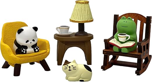 Amazon.com: Gafochen Miniature Frog Figurines, Cute Frog Desk ...
