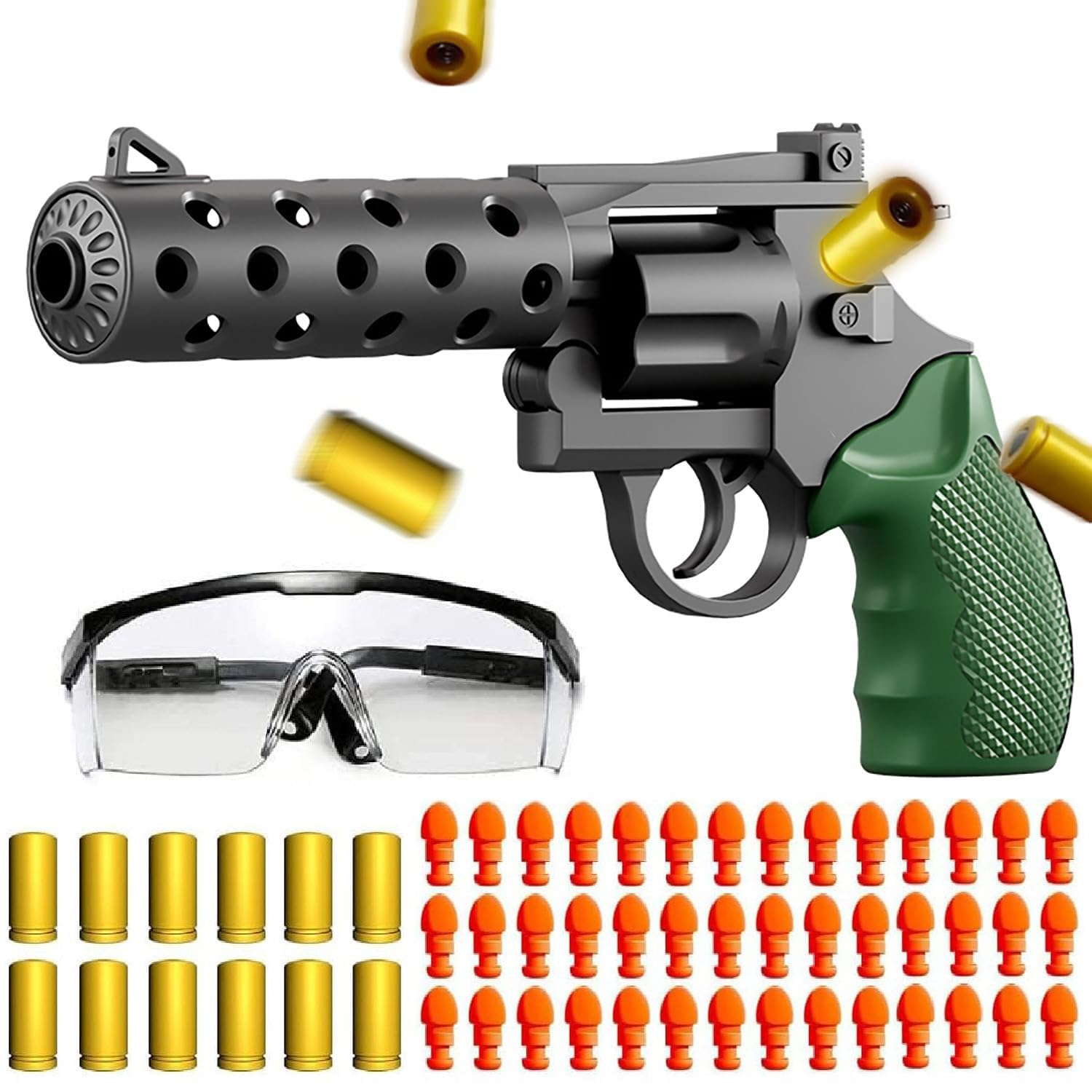 Buy Moonmen Revolver Soft Toy with Automatic Reloading Rebound Shell ...