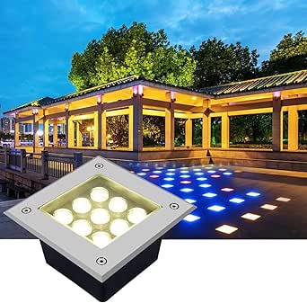 Square Recessed Ground Light - Ground LED Landscape Lights, 85-265V ...