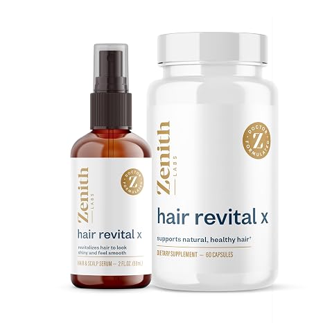 Amazon.com : Hair Revital X - Hair Growth System - Spray and Capsules ...