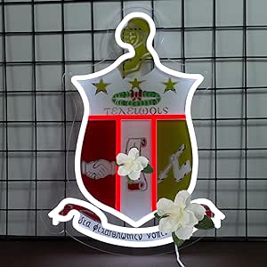 Balanar Fraternity Sorority Neon Signs for Wall Decor，Dimmanle KAP Neon ...