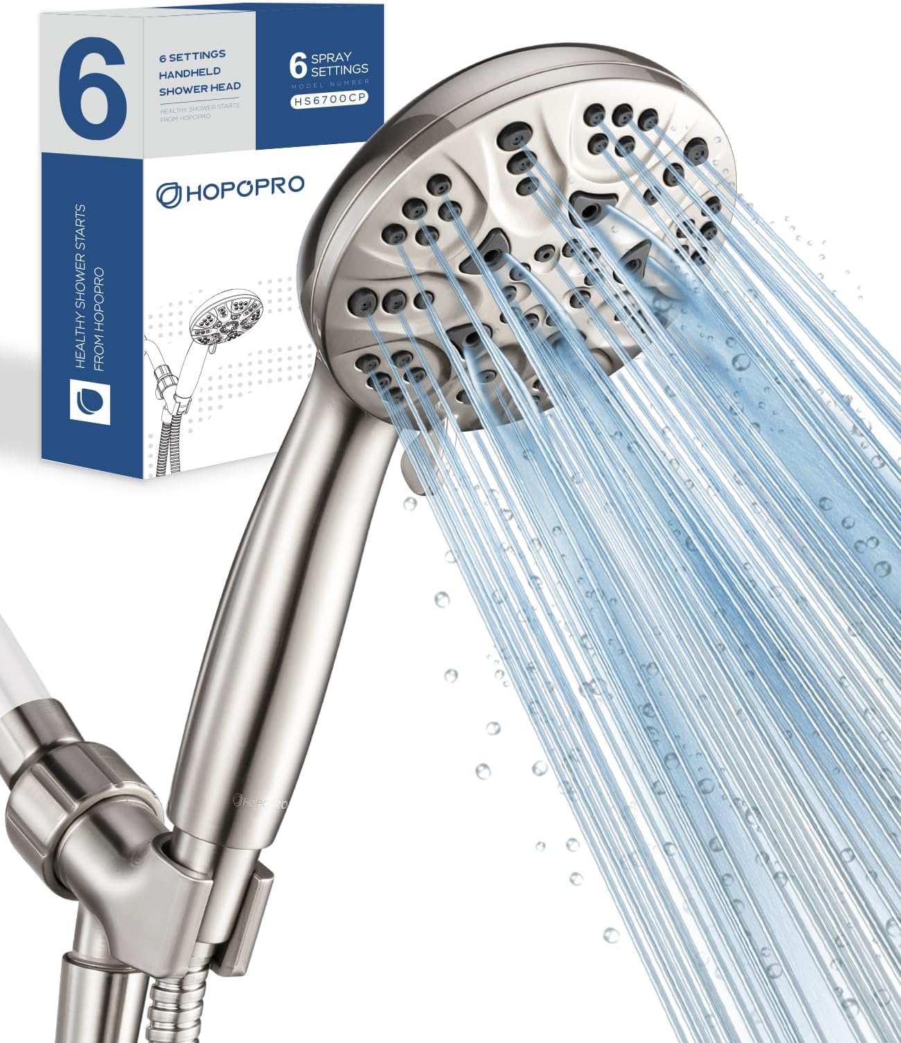 6-Mode High Pressure Handheld Shower Head Set, Consumer Reports ...