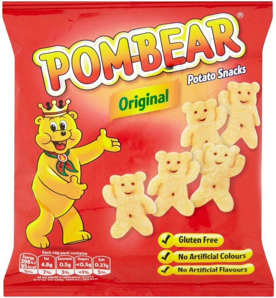 Pom-Bear Original (Box of 36 x 19g Bags) : Amazon.co.uk: Grocery