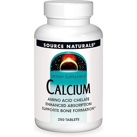 Amazon.com: Source Naturals Calcium & Magnesium, Amino Acid Complex ...
