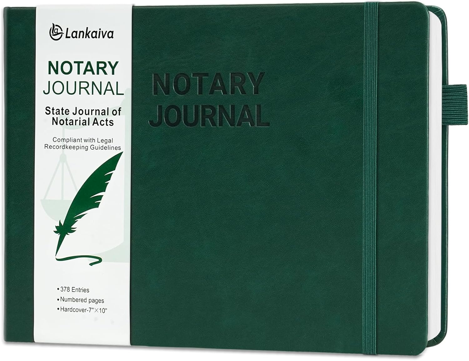 Amazon.com : Notary Journal Log Book - 10"X7" Executive Hardcover ...