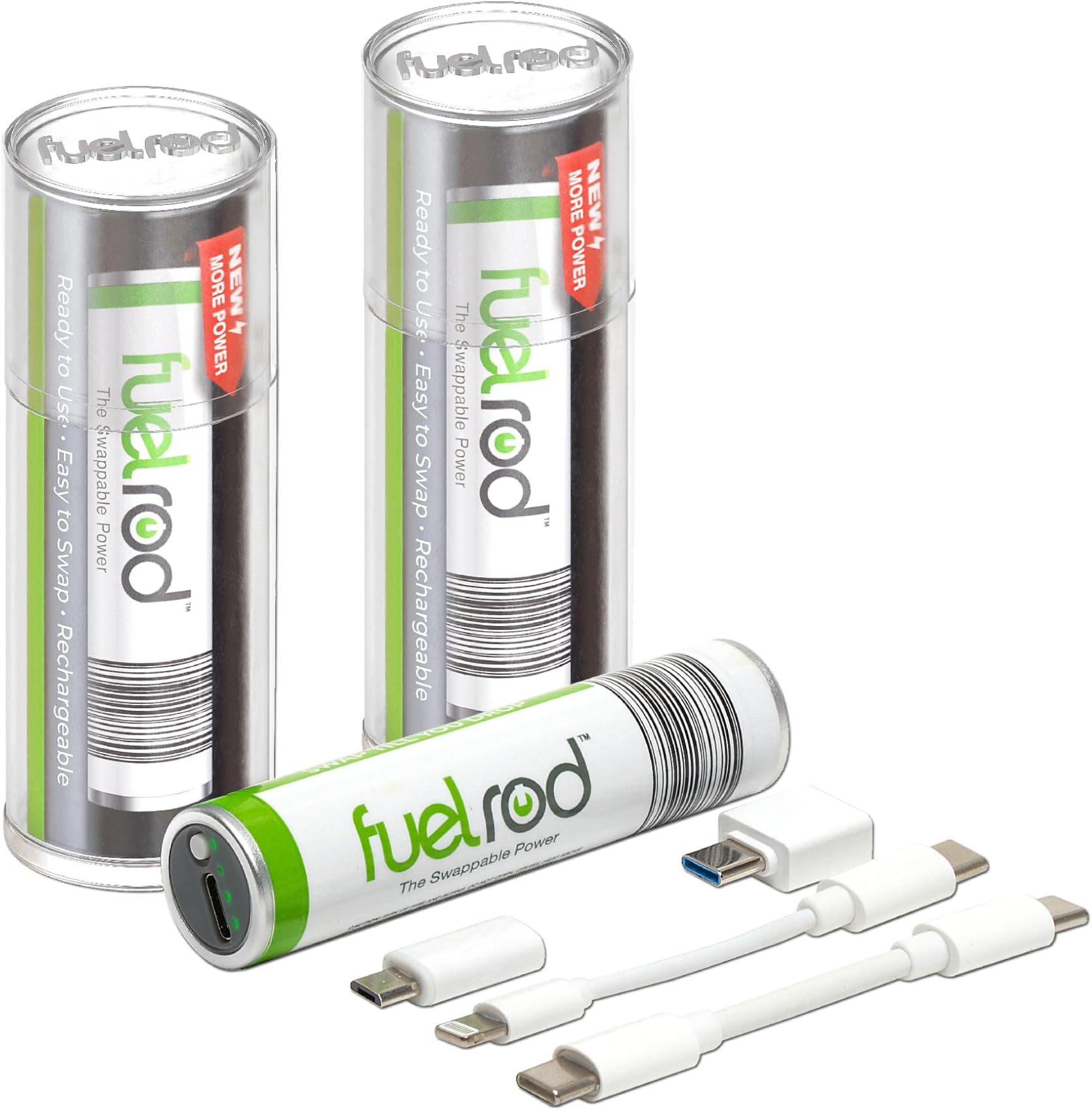 Amazon.com: FuelRod USB-C Portable Charger Kit - Pack of 3- Includes ...
