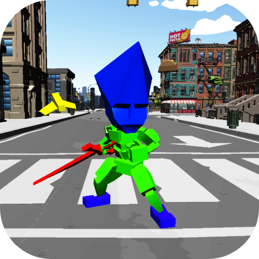 Blocky Ragdoll Robot Fighter Hero - Real Samurai Sword Lords Battle ...