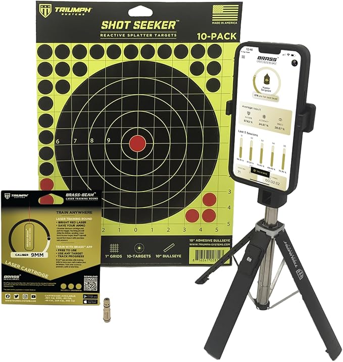 Amazon.com : Triumph Systems, Inc. - Brass Training System - 9mm Brass ...