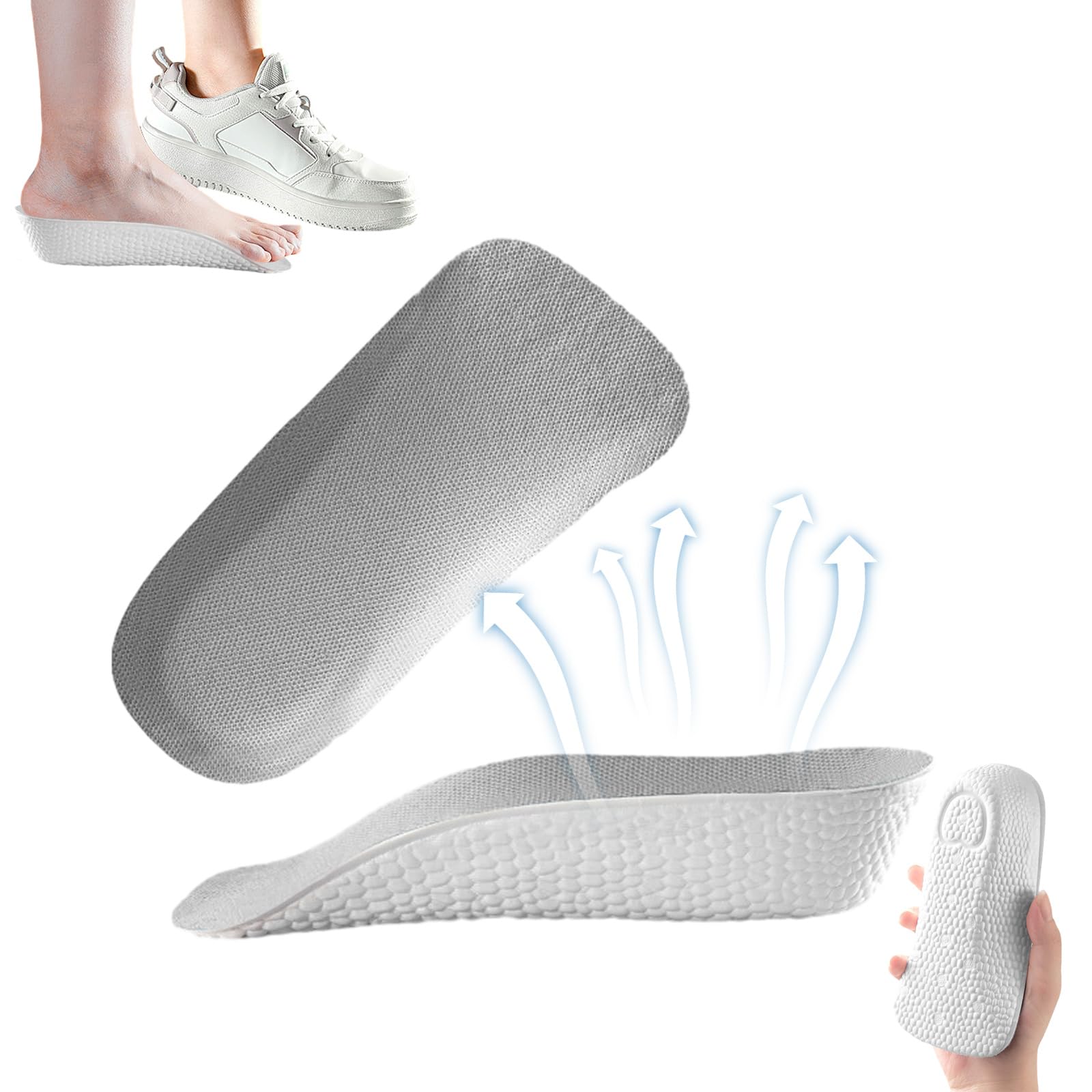 Amazon.com: Brandone Insoles Height Increase,Brandone Orthopedic High ...