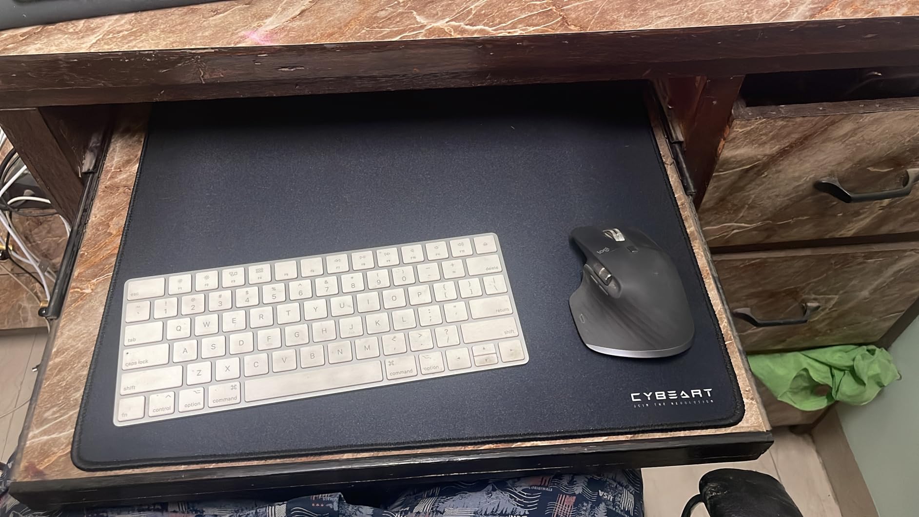 Cybeart | Ghost (Black) Gaming Mouse Pad (Large - 450x400x4mm ...