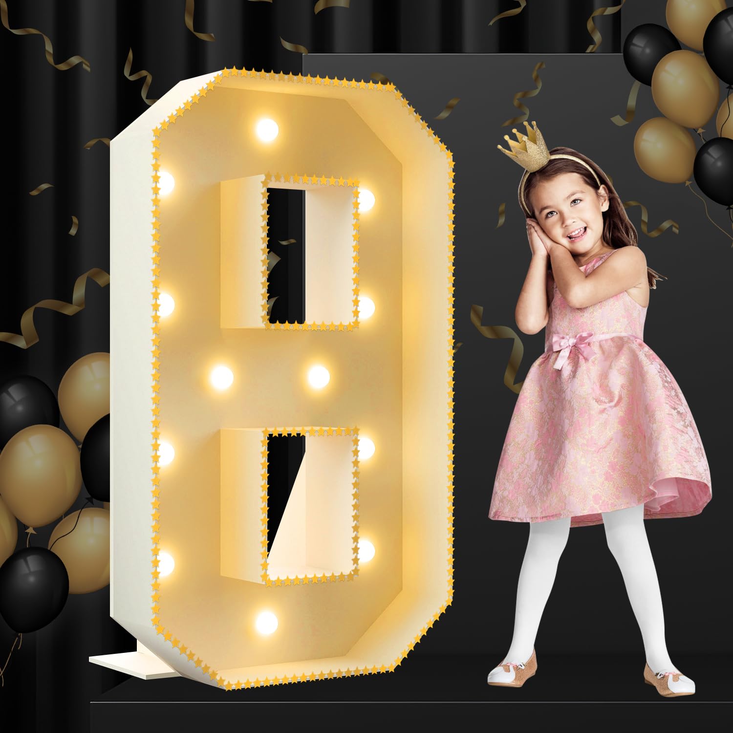 Amazon.com: wbhh Marquee Numbers 4 Feet Tall Large Light Up Numbers for ...