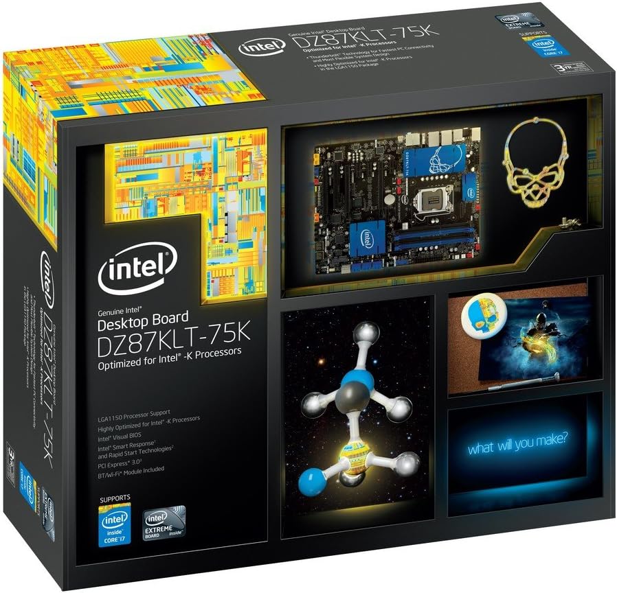 Amazon.com: Intel Desktop Board DZ87KLT-75K Extreme ATX DDR3 1600 LGA ...
